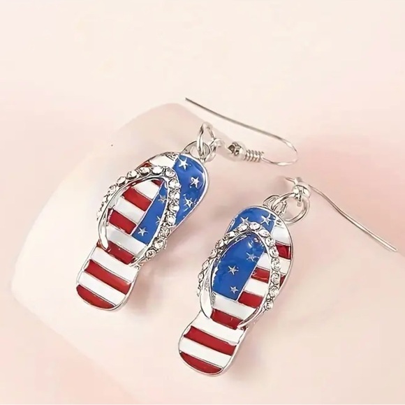 Jewelry | Patriotic Sandal Earrings | Poshmark